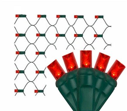 100 Red LED Net Lights - Premium - LED Christmas Lights – FOREVER LED