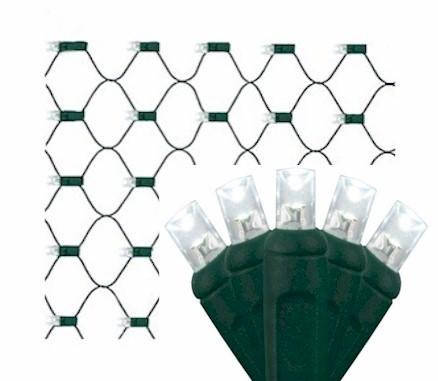 100 Pure White LED Net Lights - Premium - LED Christmas Lights ...